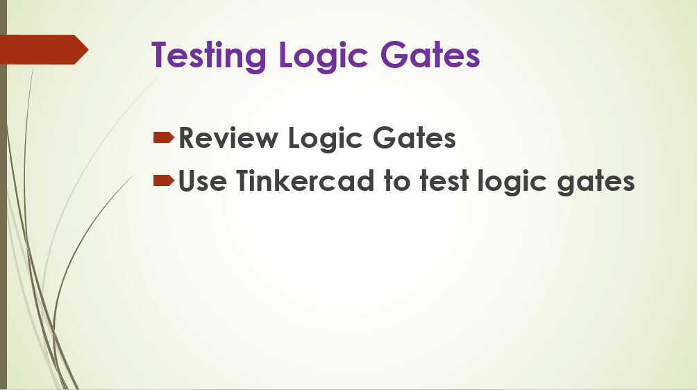 Testing Logic Gates - Tinkercad