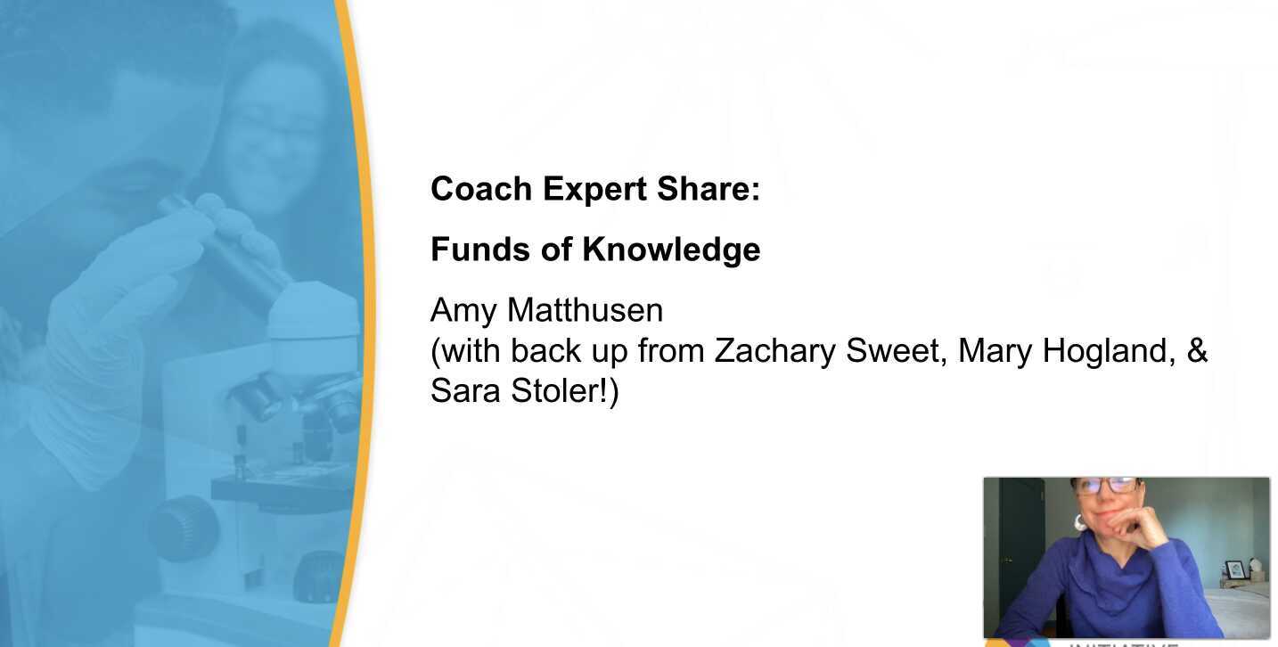 Funds of Knowledge Coach Expert Share