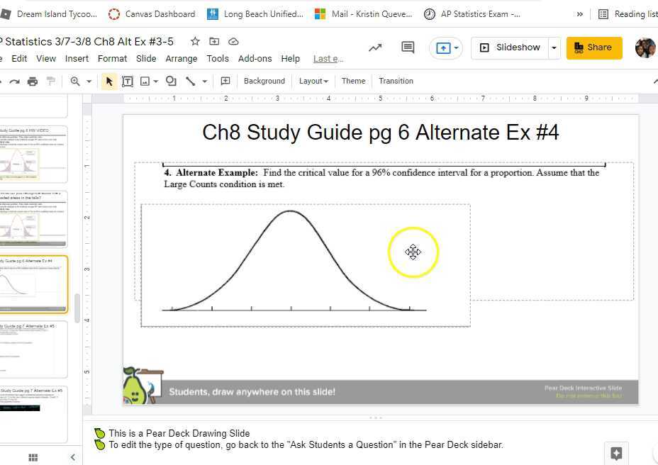 Ch8 (part 1) Alt Ex #4 Critical Value z*
