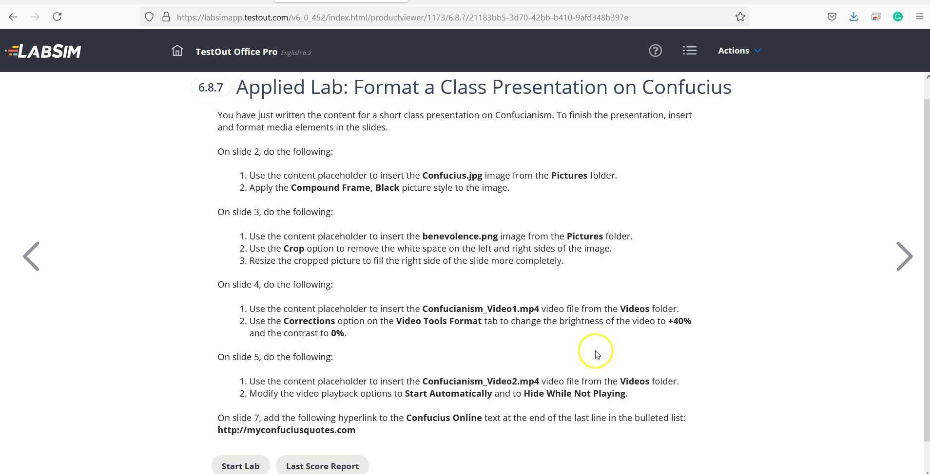 PowerPoint Applied Lab 6.8.7