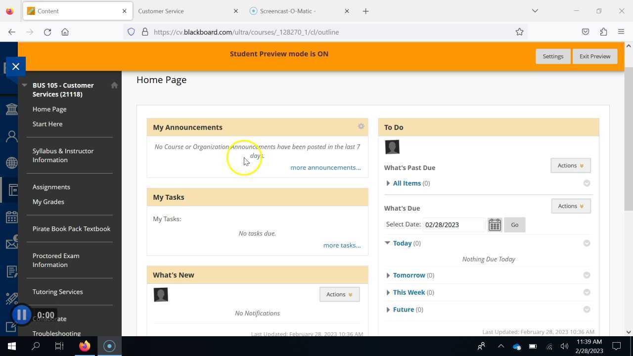 BUS105 Getting Started