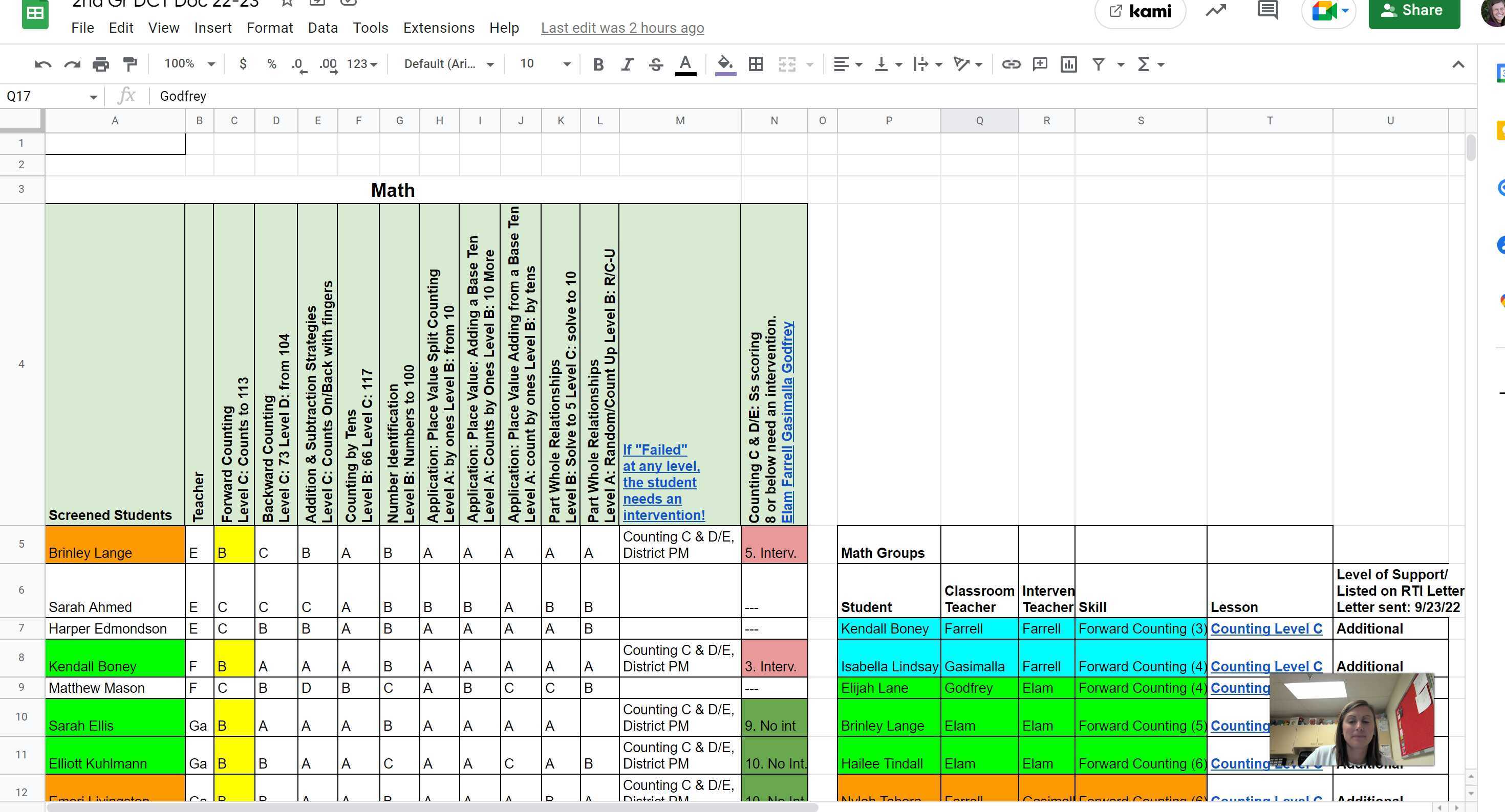 2nd Grade- How to give a PM Test