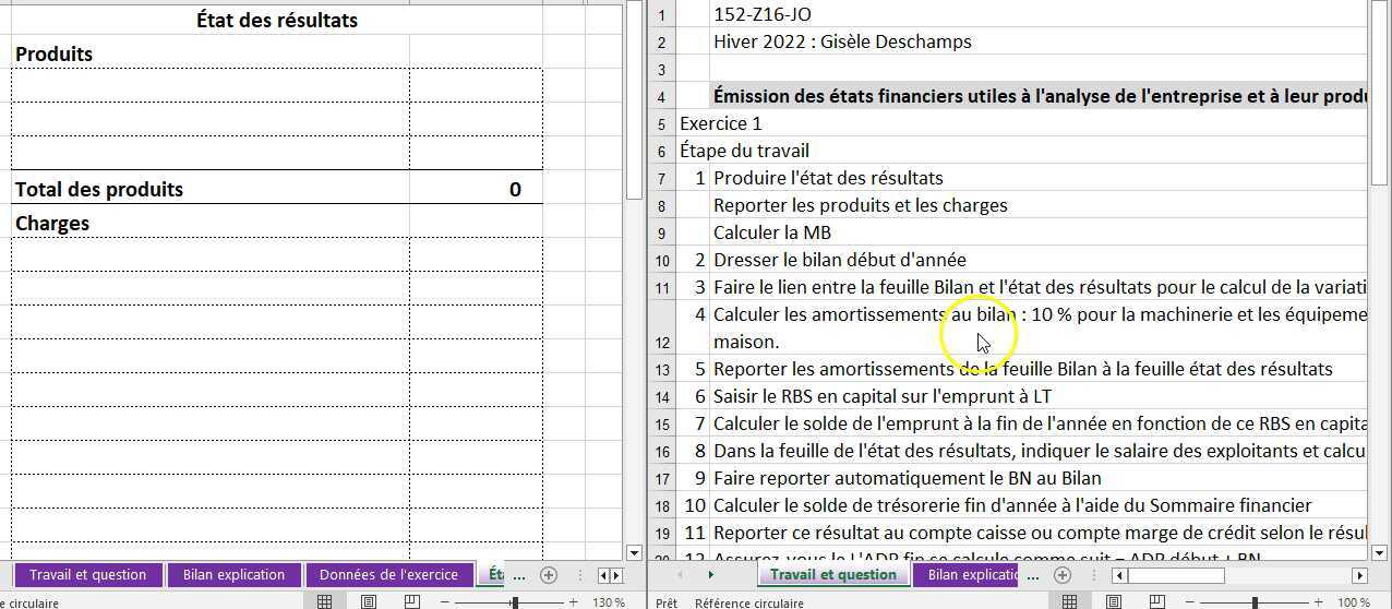 ER de l'exercice 1 - Z16-H23