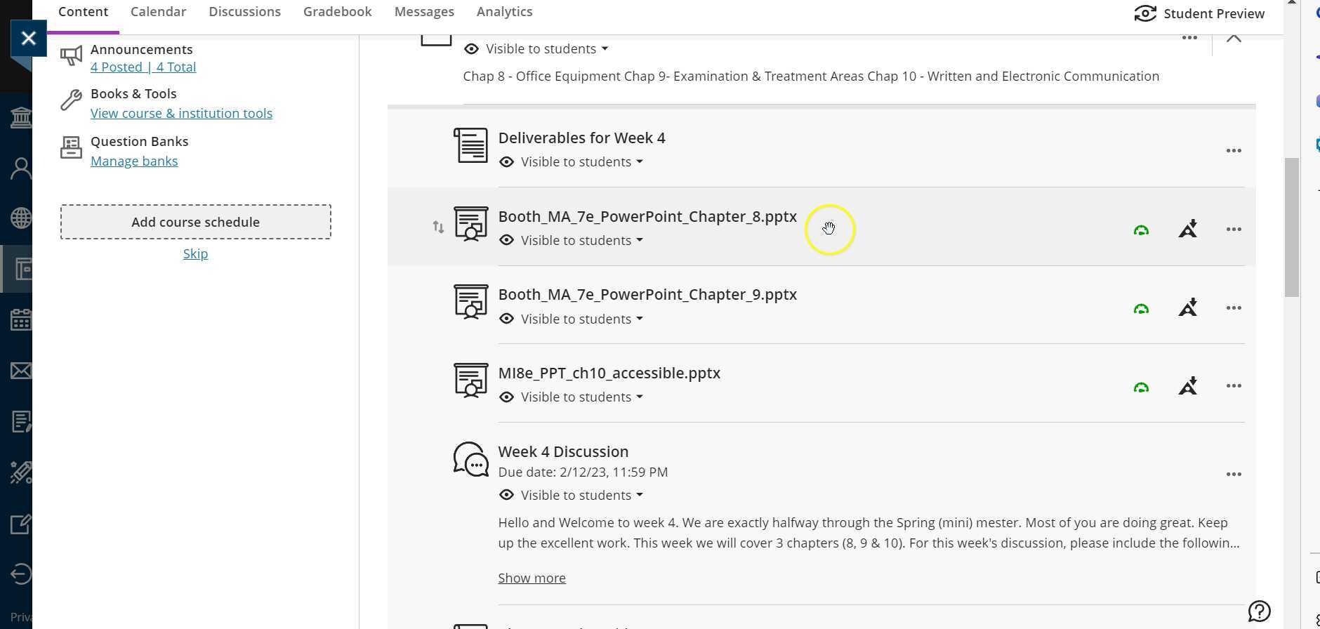 MDCA 1321 Week 5 (Chap 11, 12 & 13)