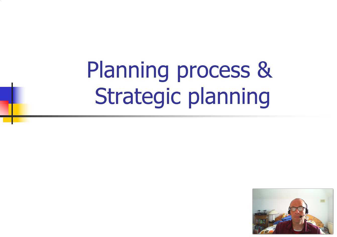 Planning section 1