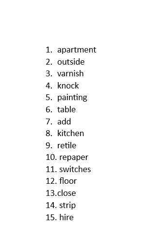 Unit 5 Spelling Words