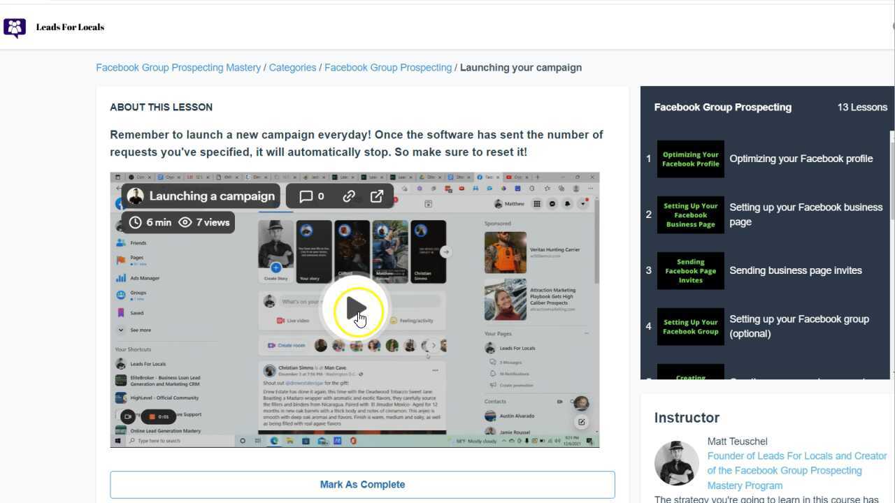 Launching Your Campaign