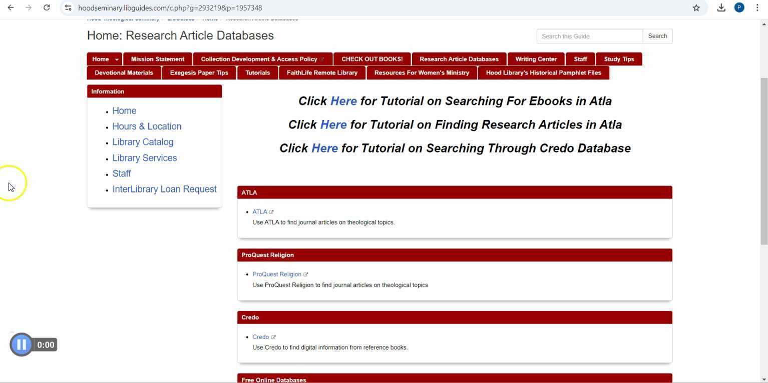 Proquest Database Tutorial