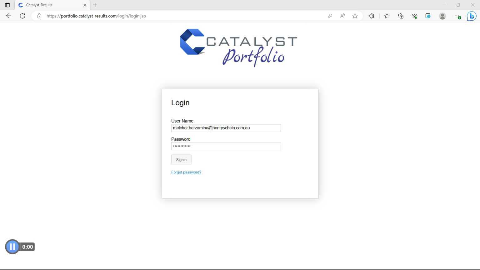 Accessing Catalyst