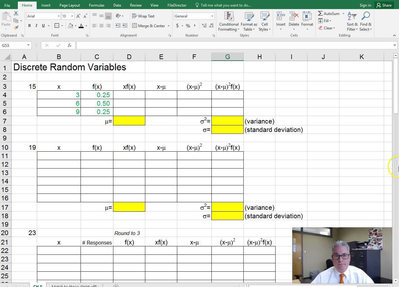 Bus Stats CH 5 Spreadsheet FA18