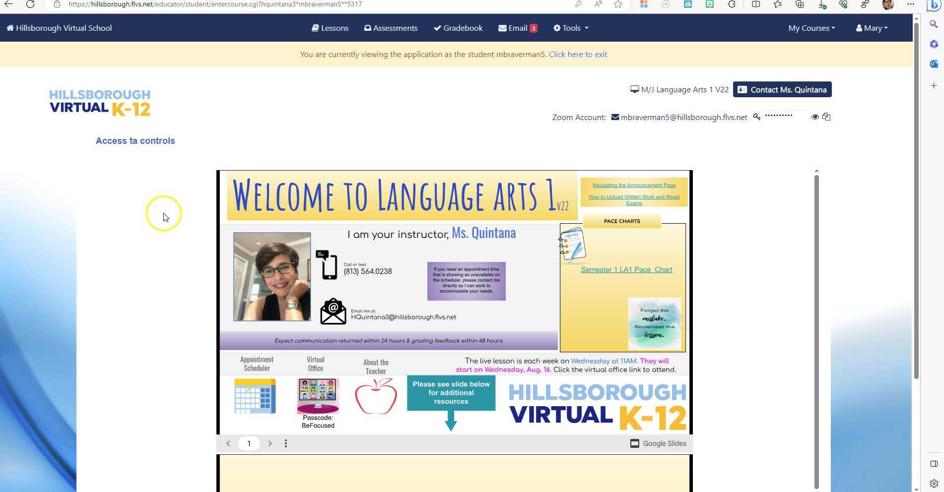 Navigating LA1 add on