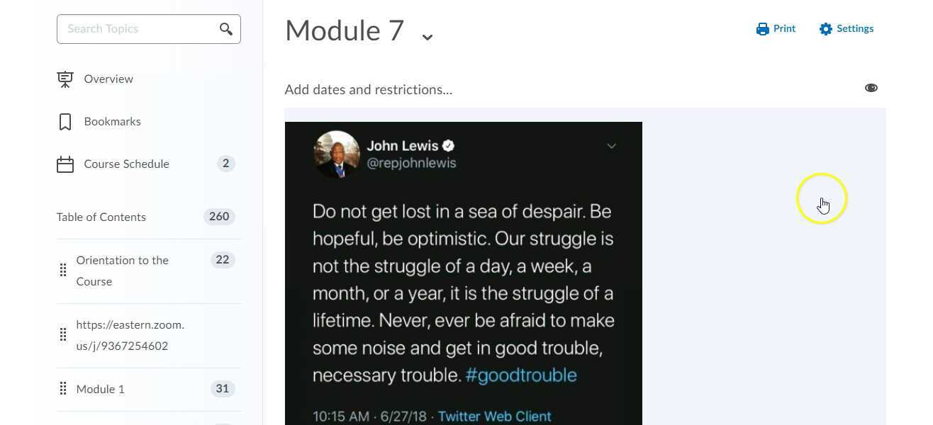 SW510 Module 7 Overview