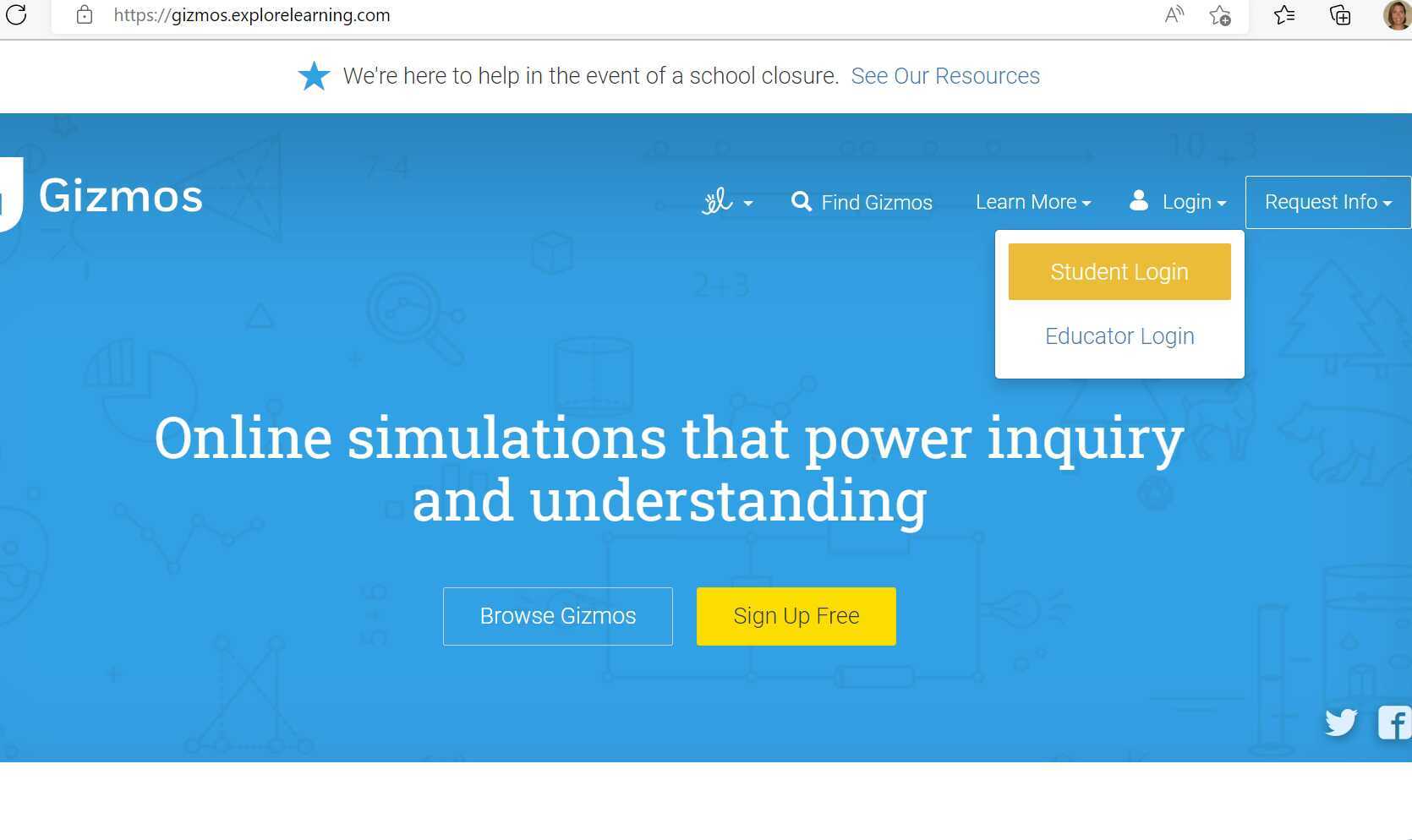 How to login to Gizmos - 2022-23