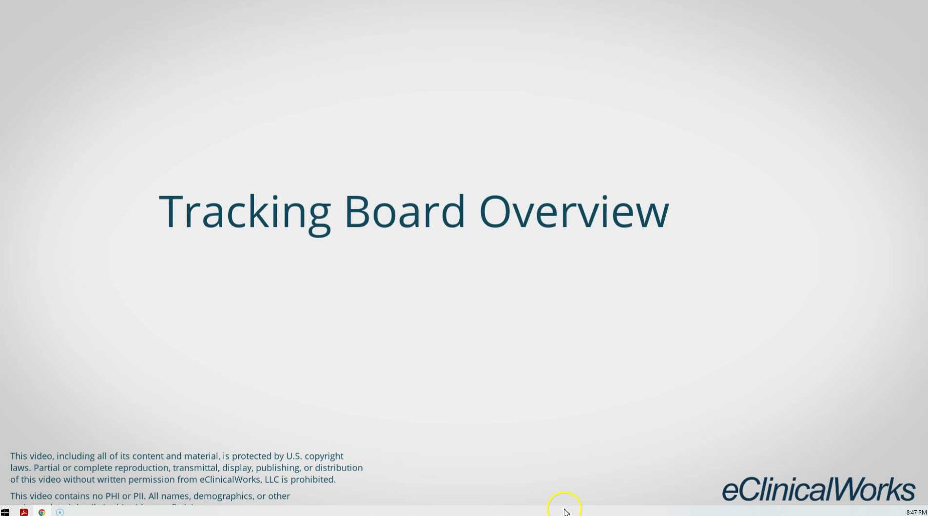 Tracking Board Overview