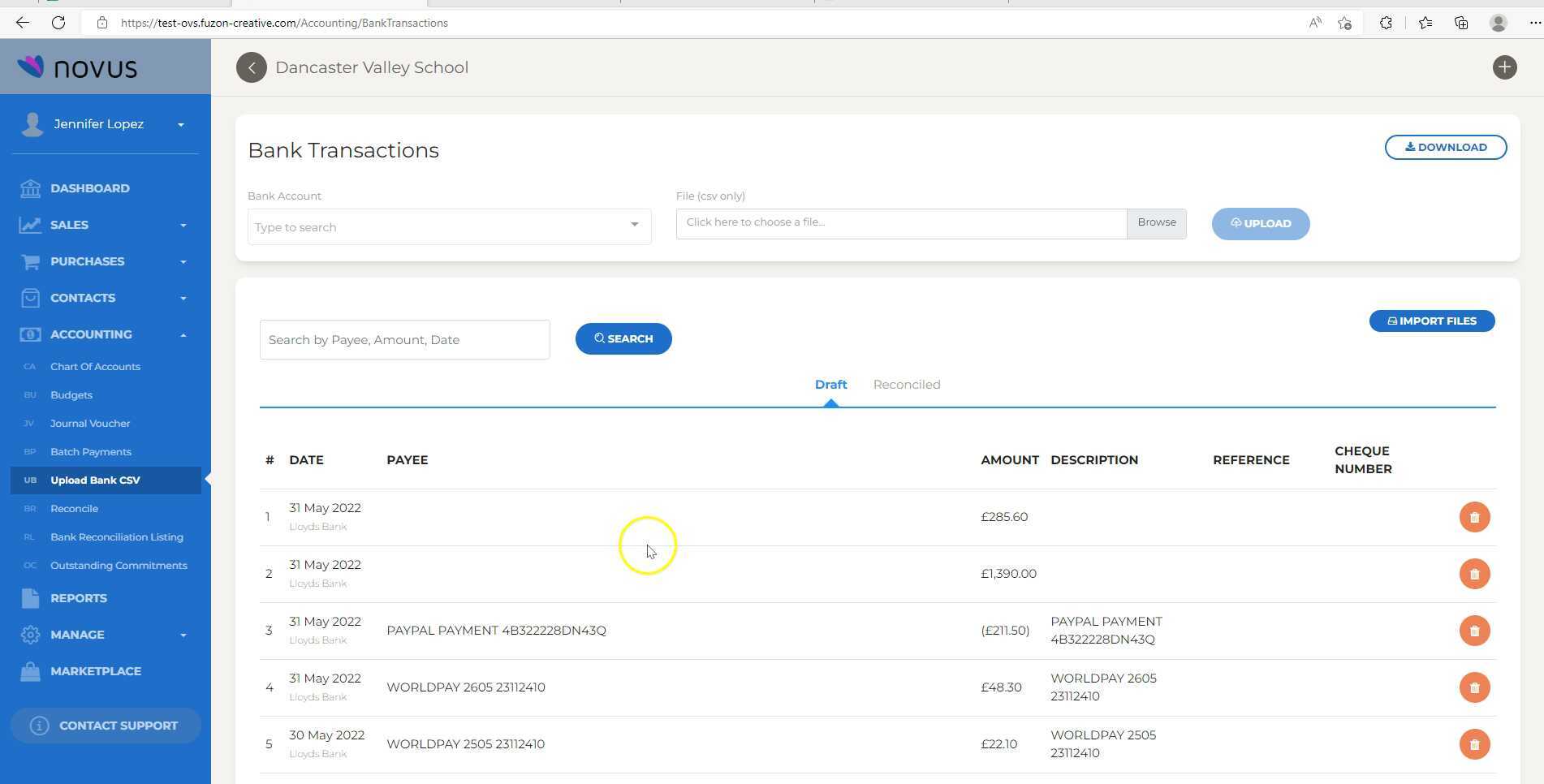 BANK RECON 28-06-2022