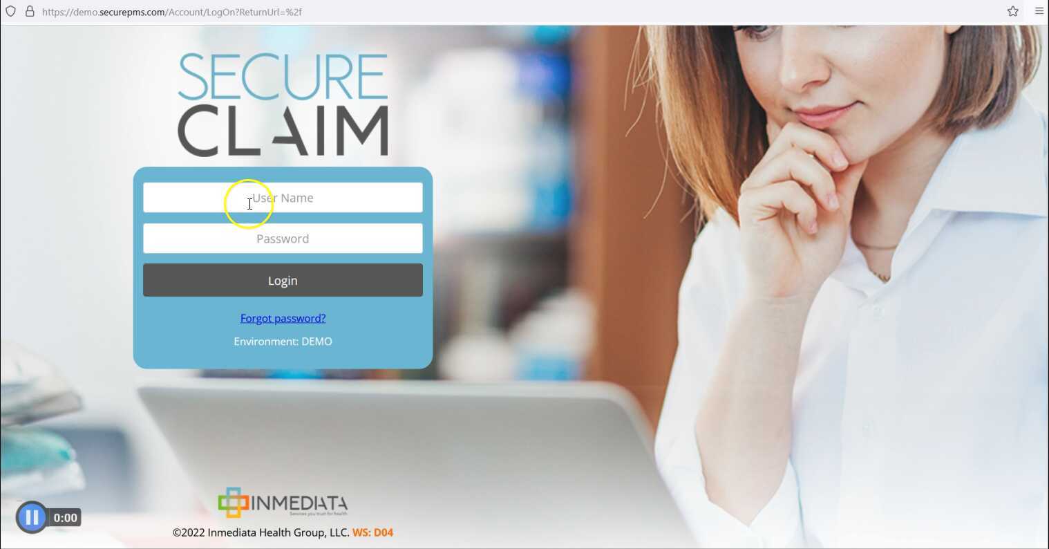 Secure Claim (Paciente nuevo)