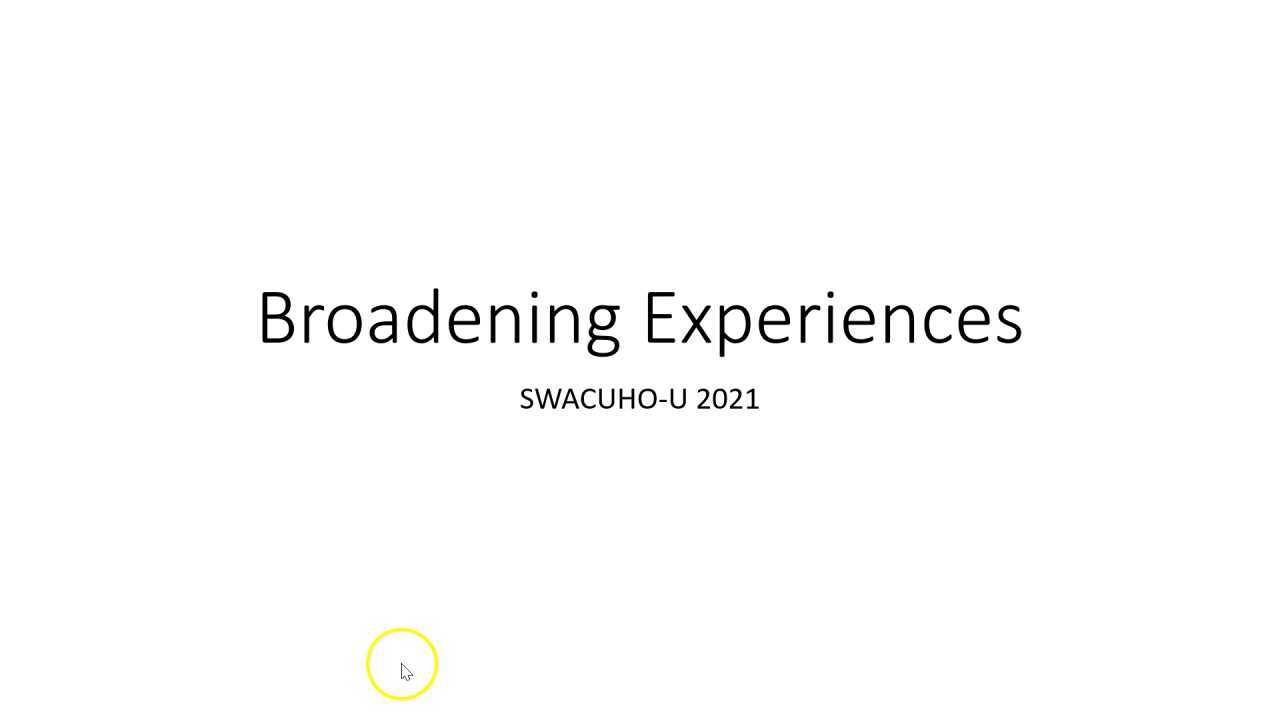 SWACUHO-U Broadening Experiences