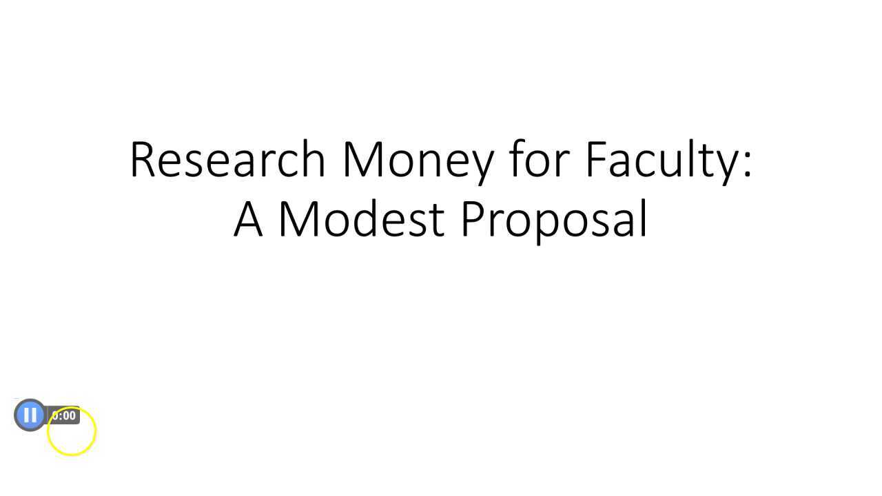 Research Money For Faculty