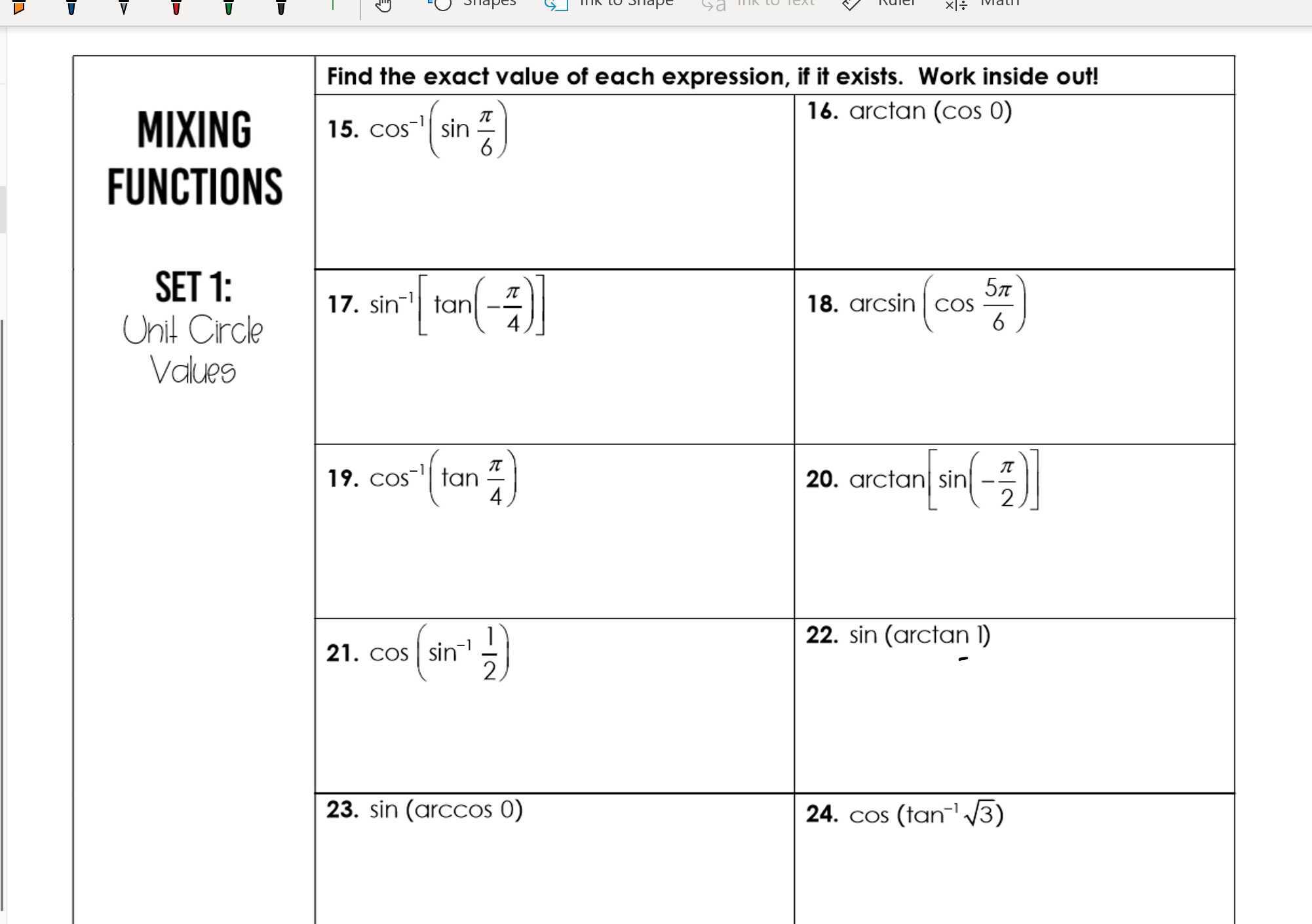 Precalc composite trig functions part 2 mixed functions