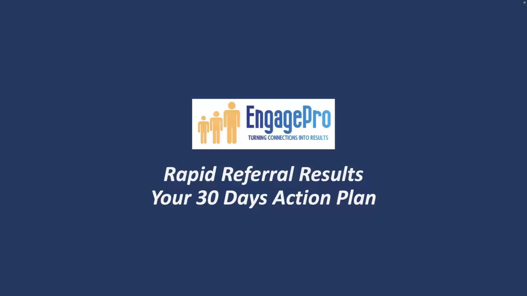 Rapid Referral Results-Your 30 Days Action Plan