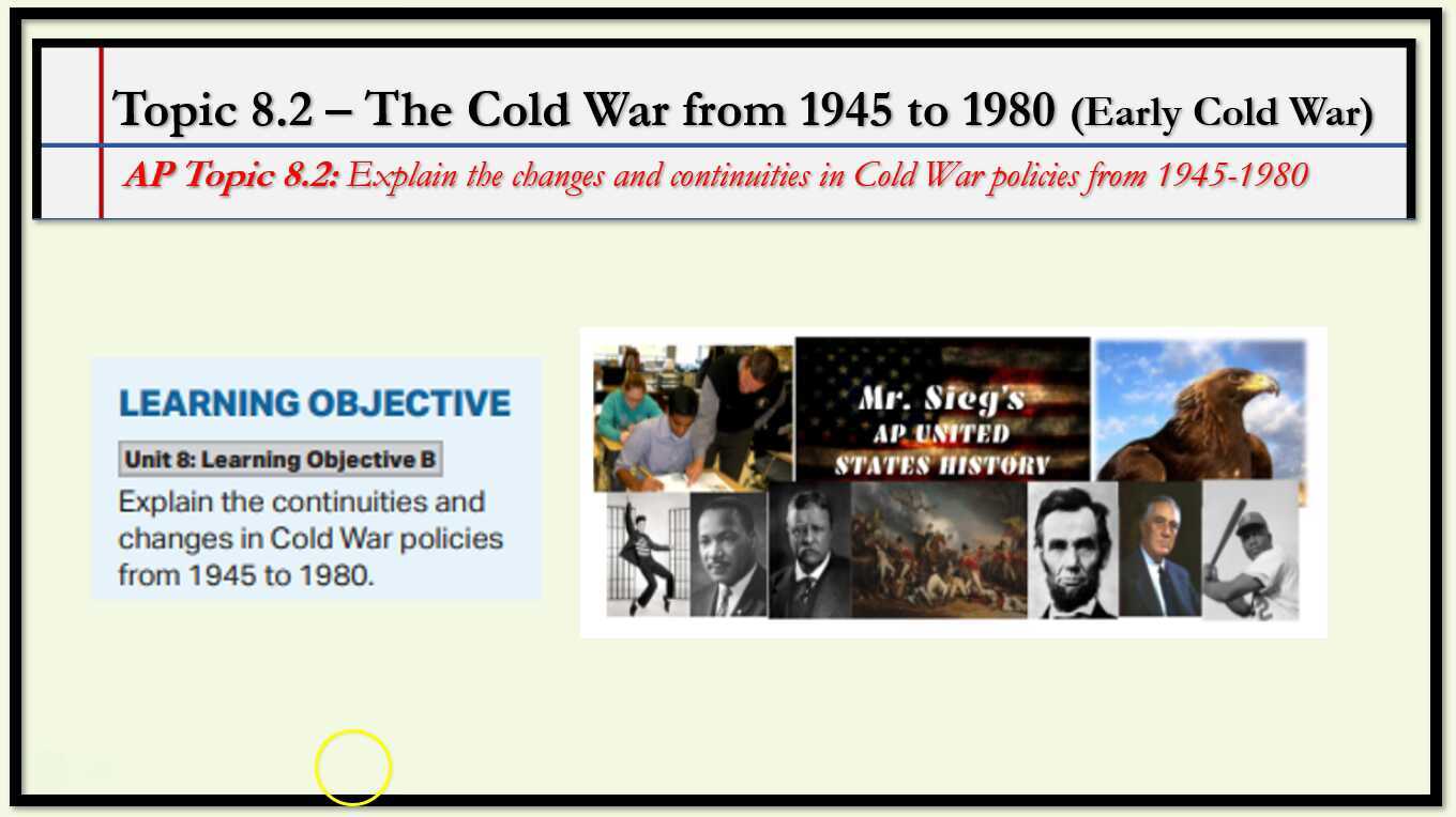 Topic 8.2 Part 1: The Early Cold War