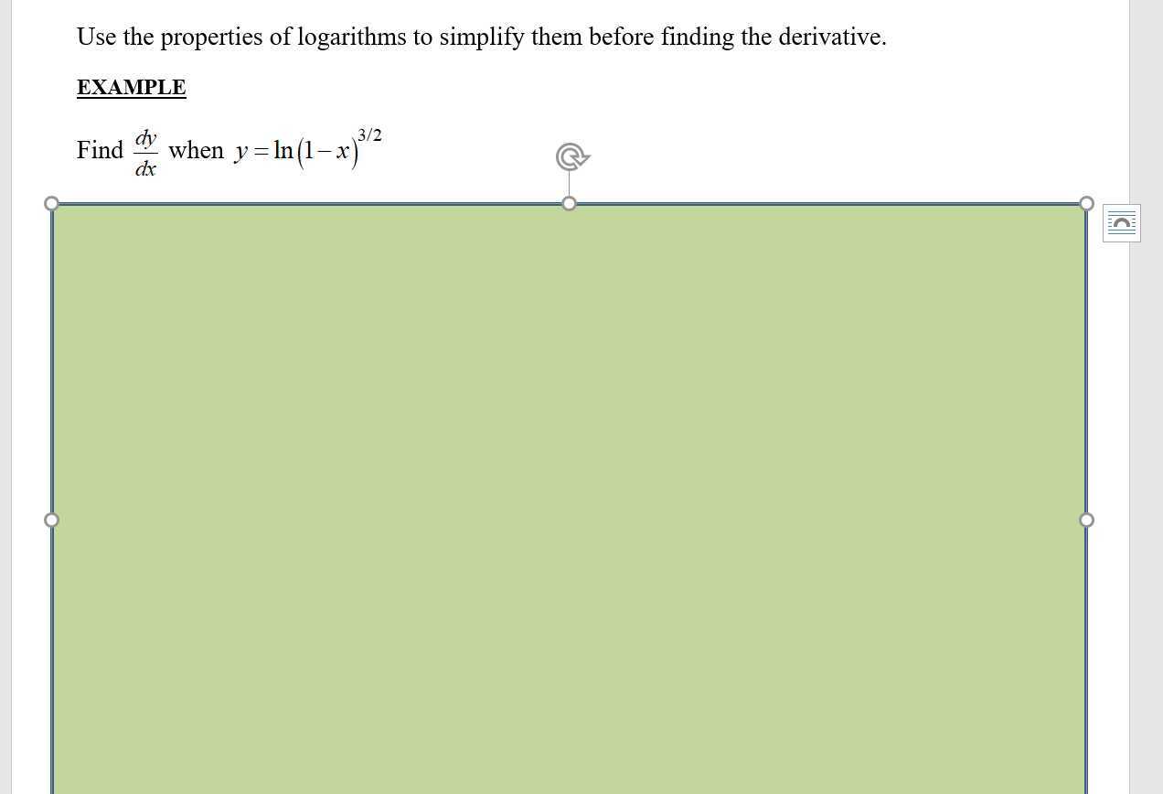132 Derivatives of Logs Part 2