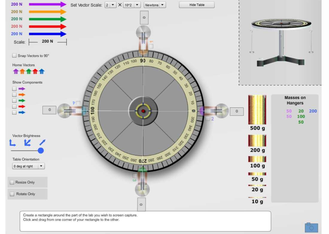 PHY111 Lab #3 Vectors Part C Force Table