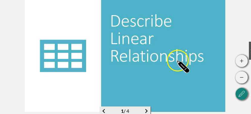 3.02 Describe Linear Relationships