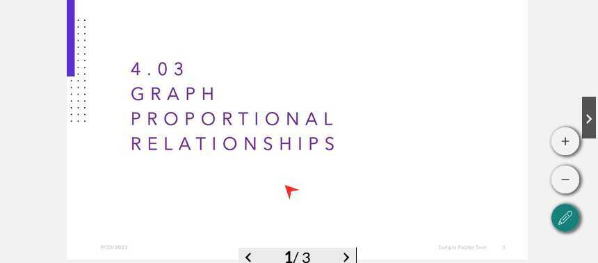 4.03 Graph Proportional Relationships