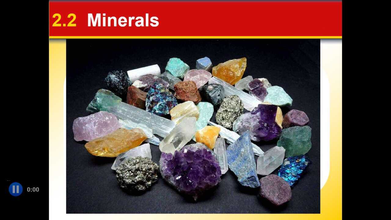 Earth Space Sci Ch. 2 Sec. 2 Minerals