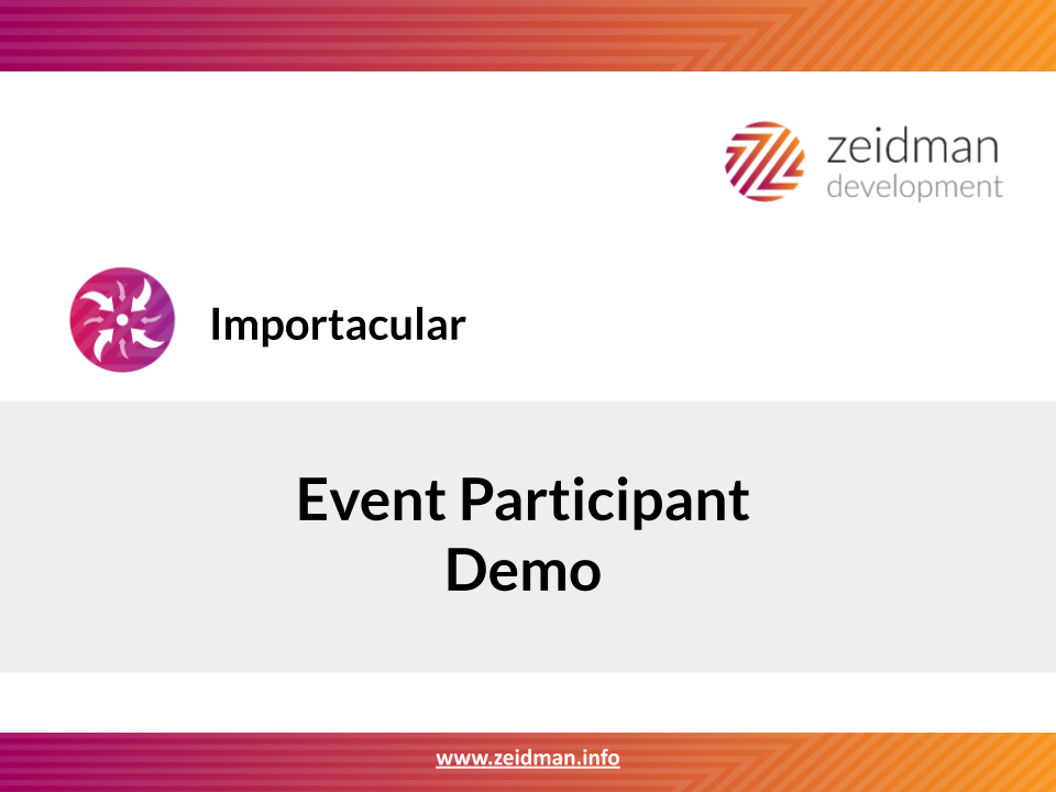 Event Participant Demo