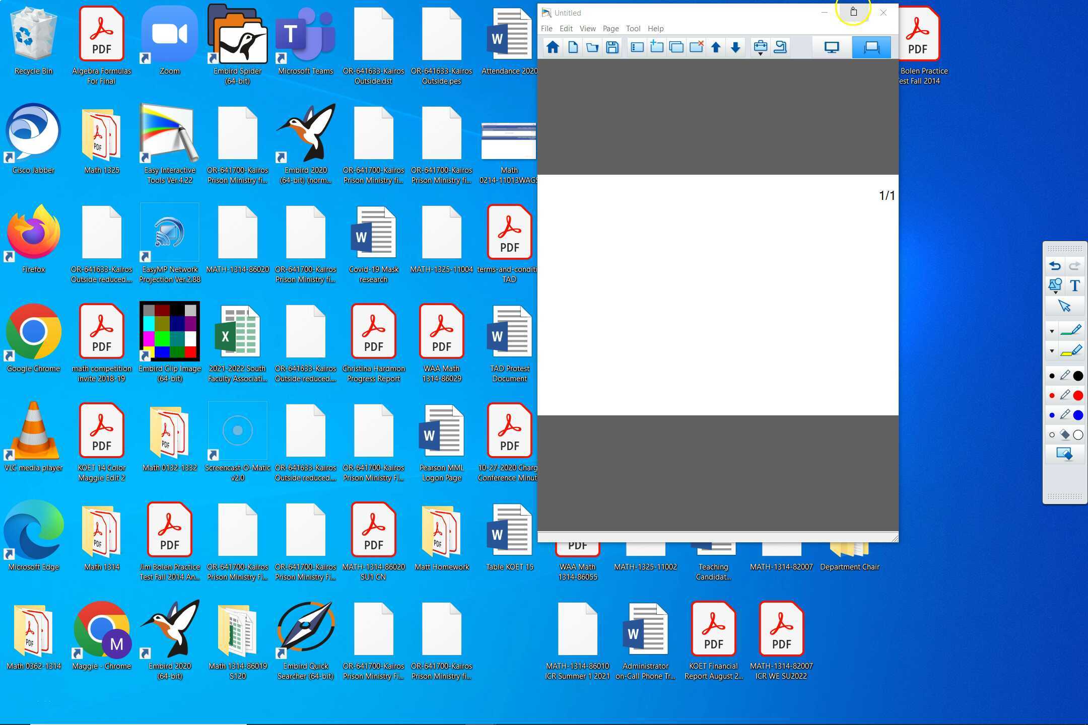 Graphing a linear equationof the form y=mx