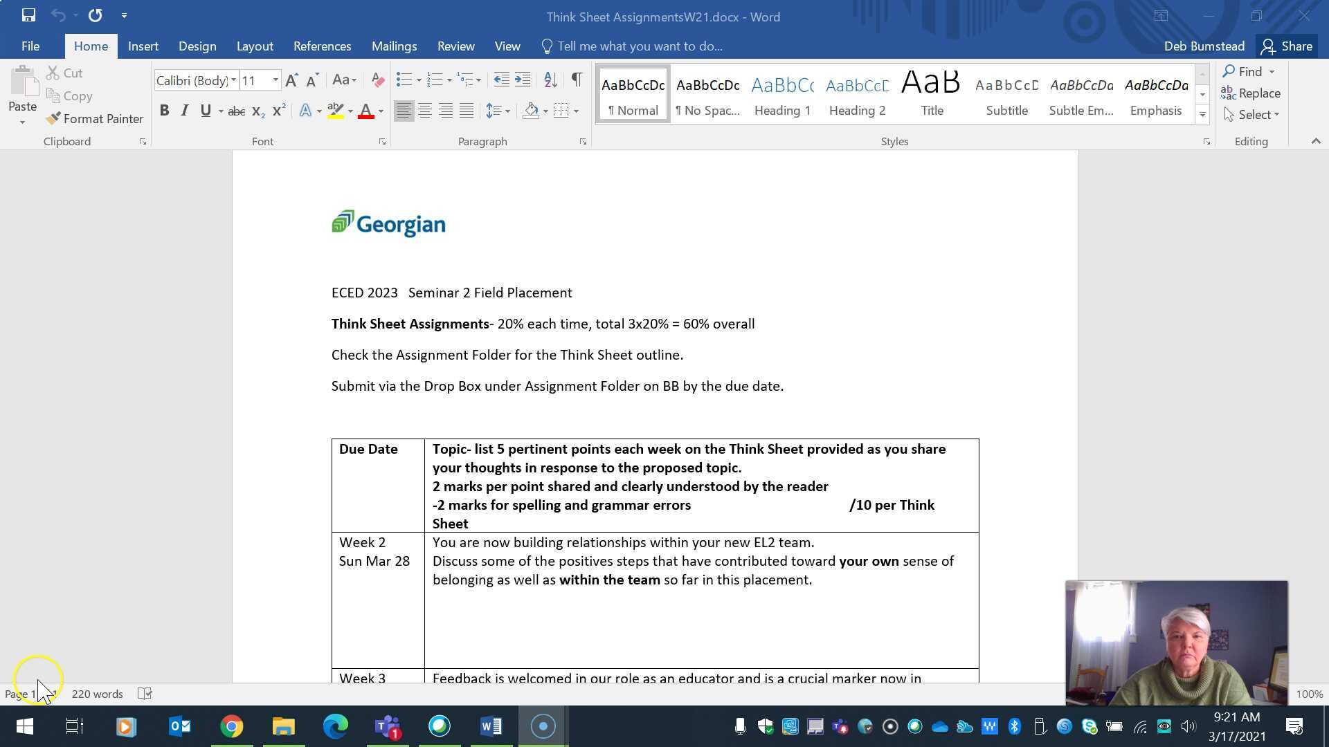 Seminar 2 Think Sheet Review