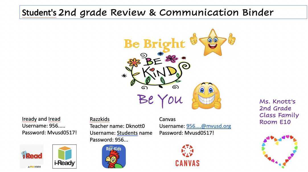 Communication Binder