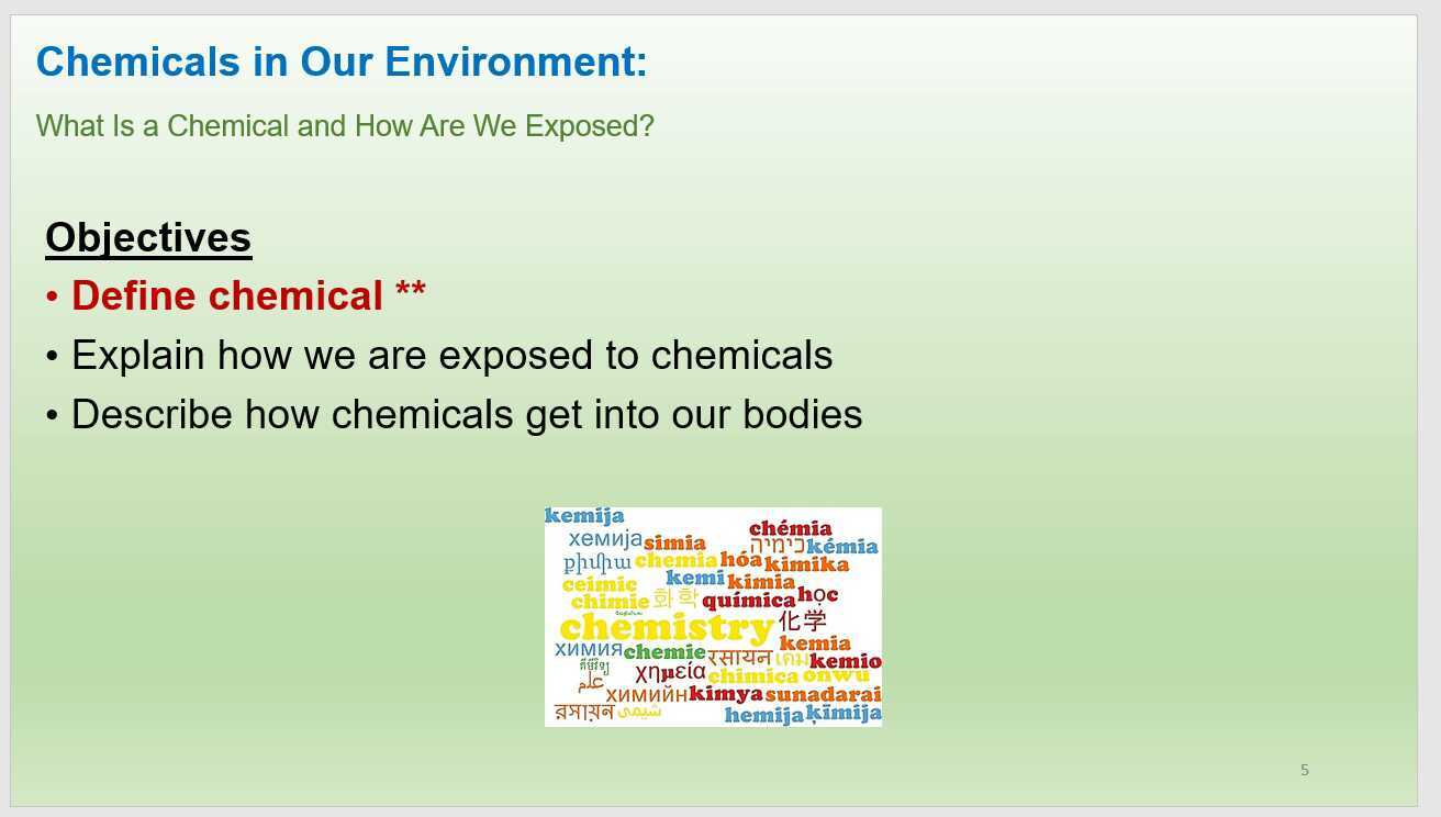 Discussion 1 - Part B - Chemicals