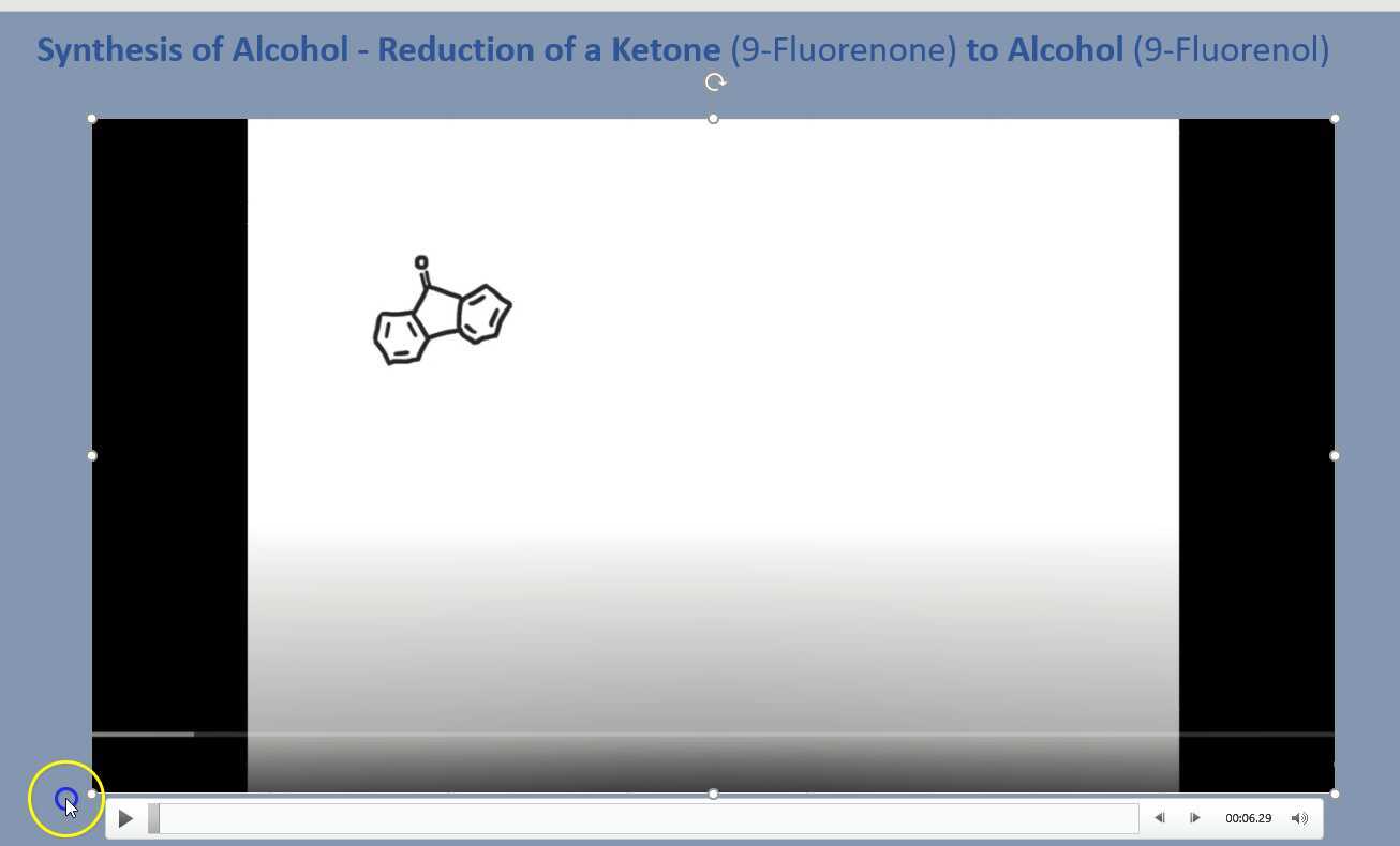 Reduction of 9-Fluorenone to 9-Fluorenol