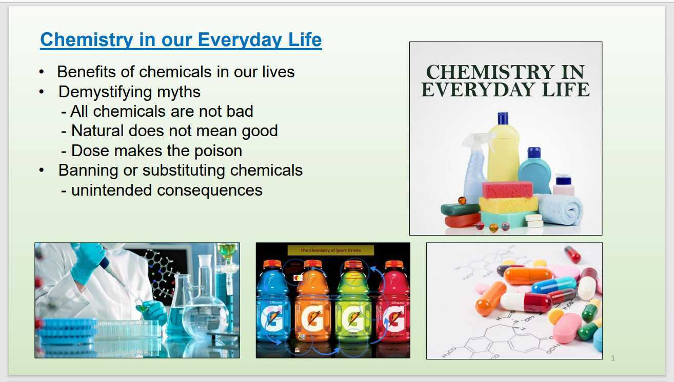 Chemistry in Our Everyday Life - Reflection