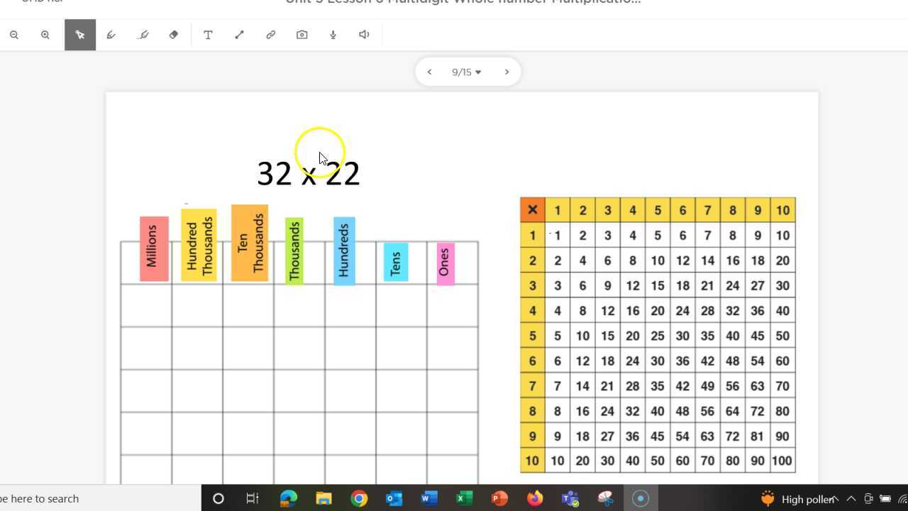 Unit 3 Lesson 6 Multiplication Review Classkick Slide 9