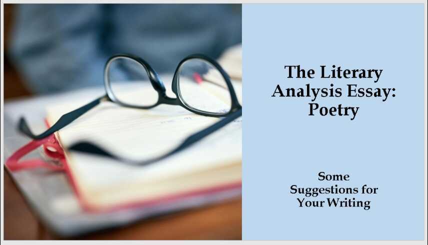 Literary Analysis: Poetry