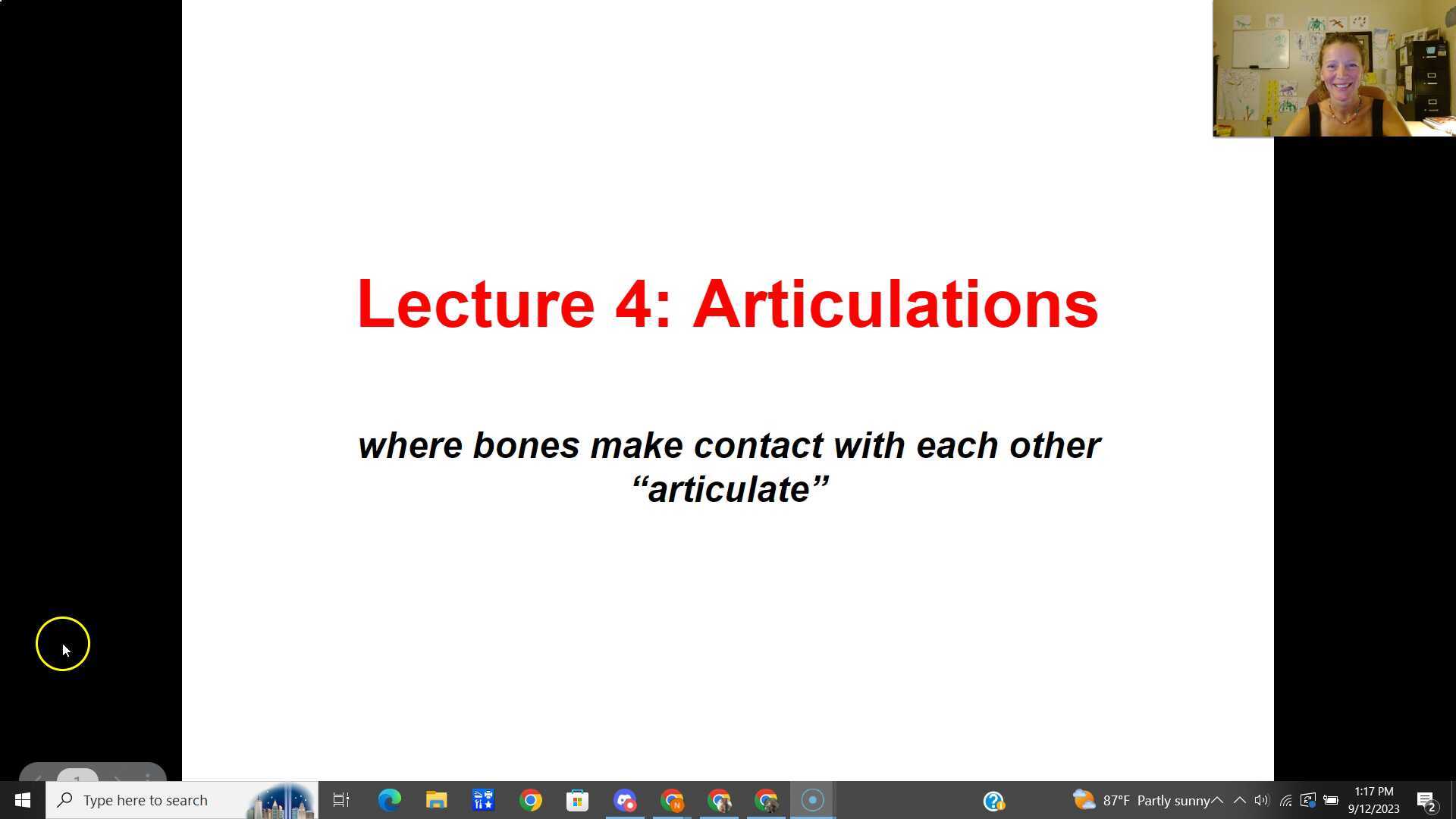 Audio Lecture 4 Articulations - For Wednesday 9.13!