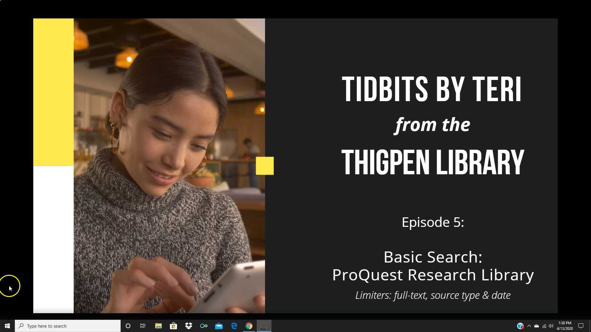 Ep. 5 ProQuest Basic Search