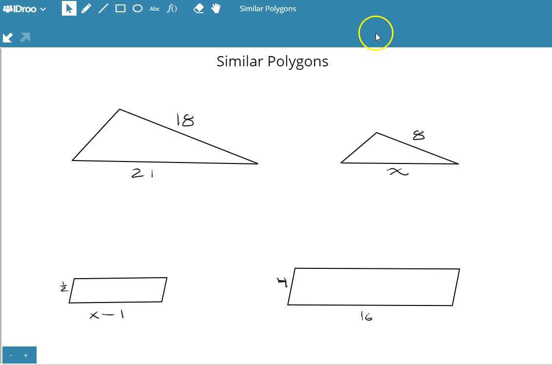 Solving for Missing Sides in Similar Polygons