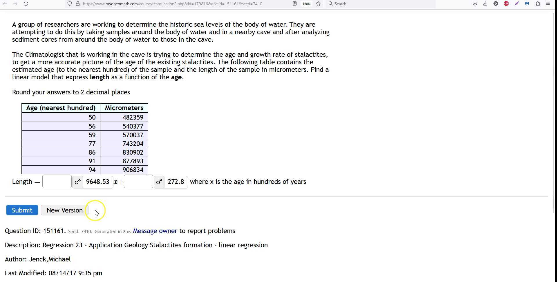 MTH 128 Chapter 12 HW Help Video