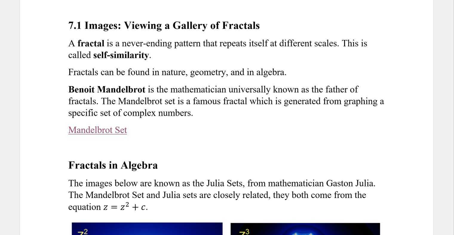 MATH 144 Section 7.1 Video