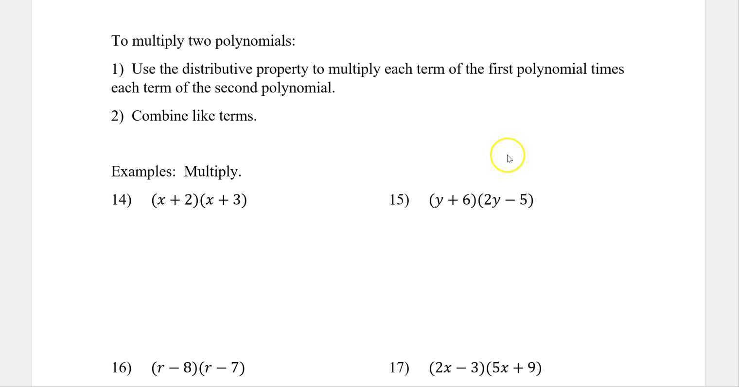 MATH 151 Section 11-3 (Video 2)