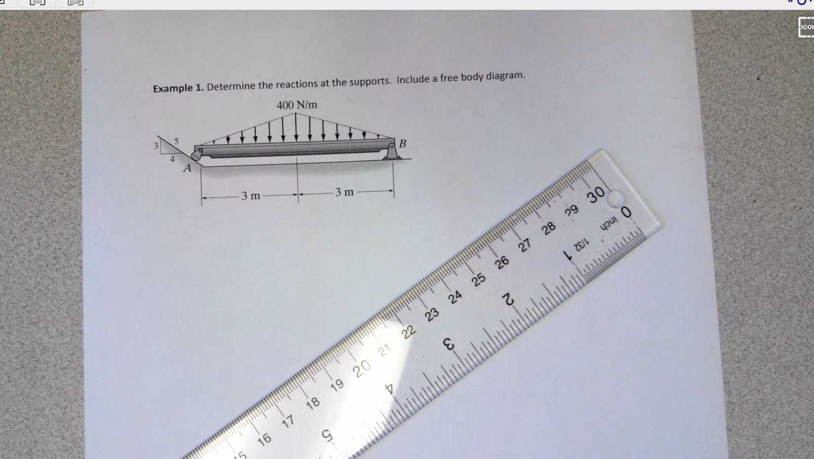 Chapter 5 Example 1 (Statics)