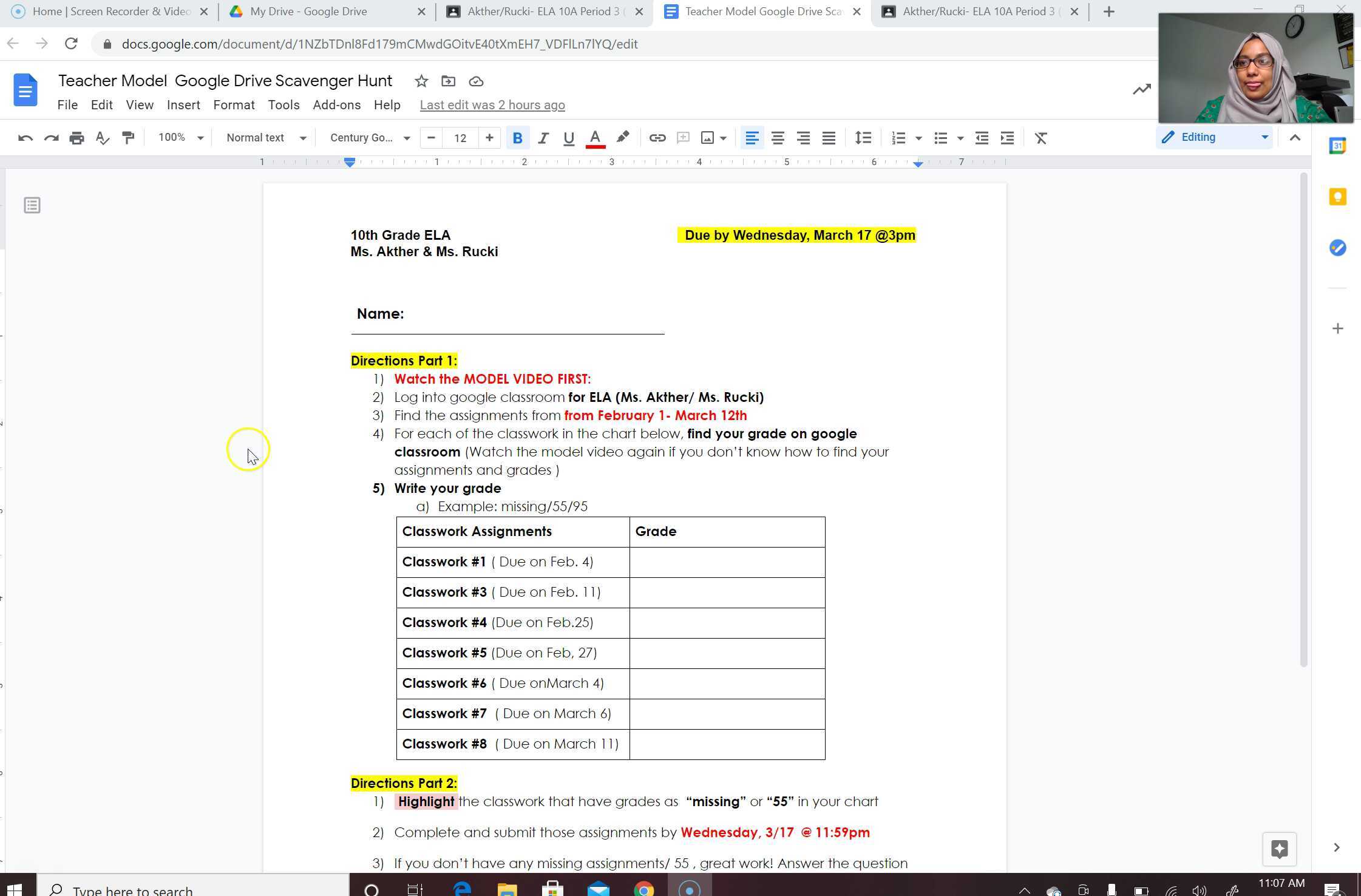 Google Drive Scavenger Hunt