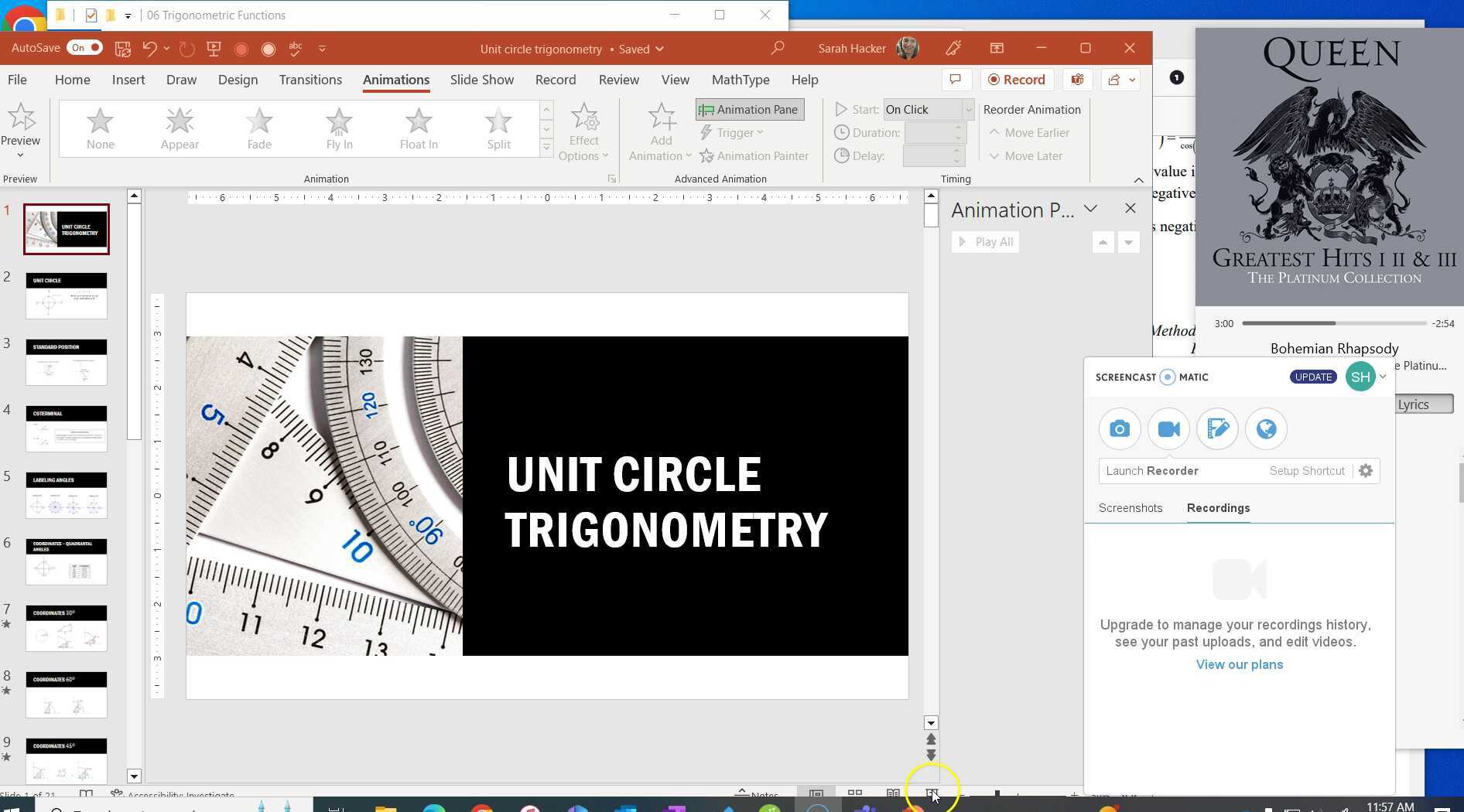 unit cirlce trig