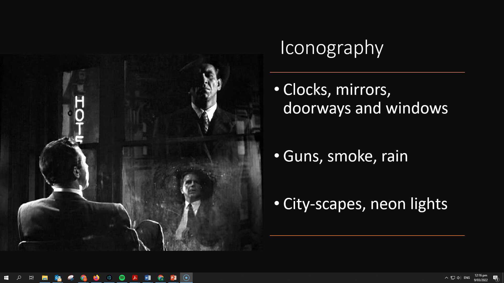 The Origins of Noir (part 4 - Iconography, Settings and Realism)