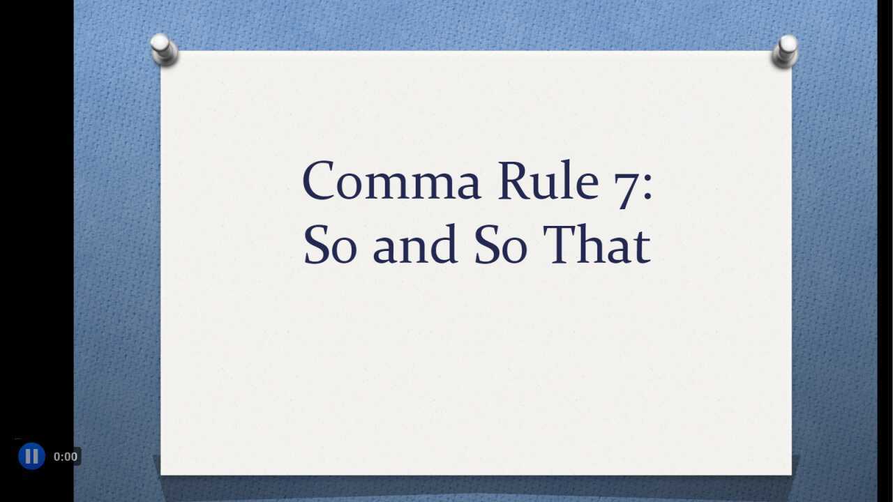 Comma Rule 7 Abbreviated